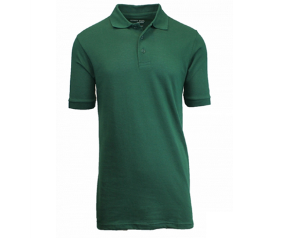 Dr. Bernard Harris Elementary- Green Short Sleeve School Uniform Polo ...