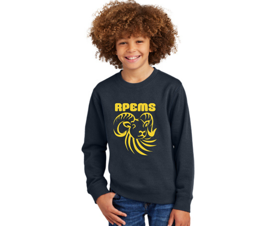 Roland Park Elementary Middle School- Youth Navy Logo Crew - ACH School ...